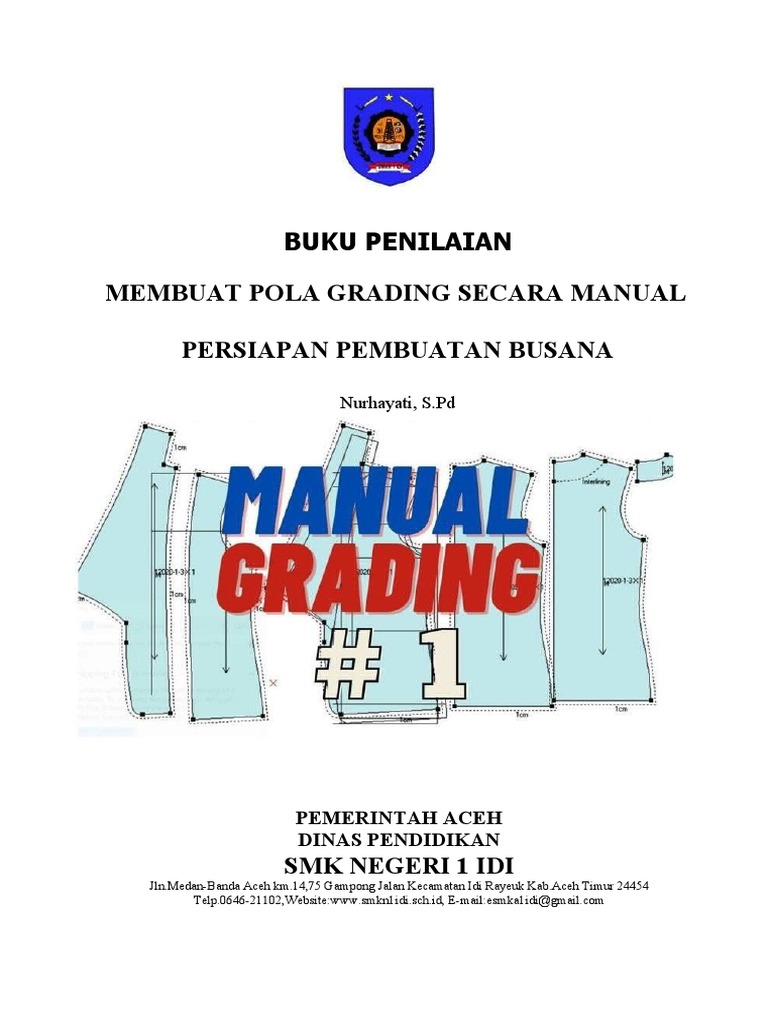 Panduan Grading Pola Manual Busana | PDF