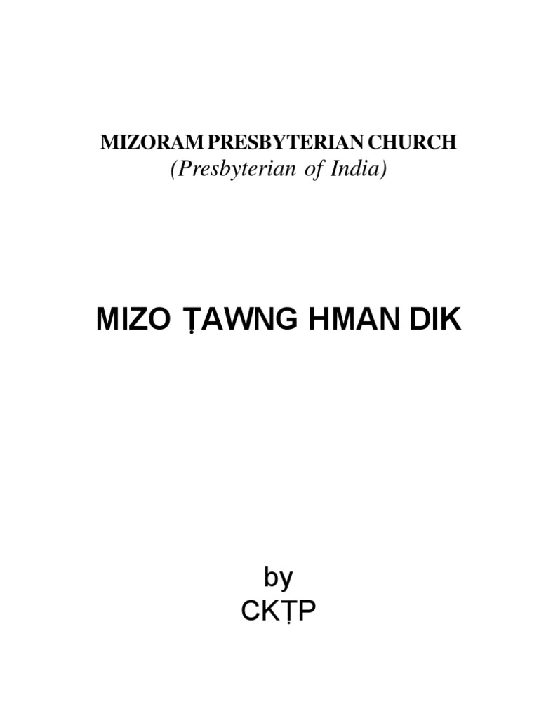Mizo Tawng Hman Dik | PDF