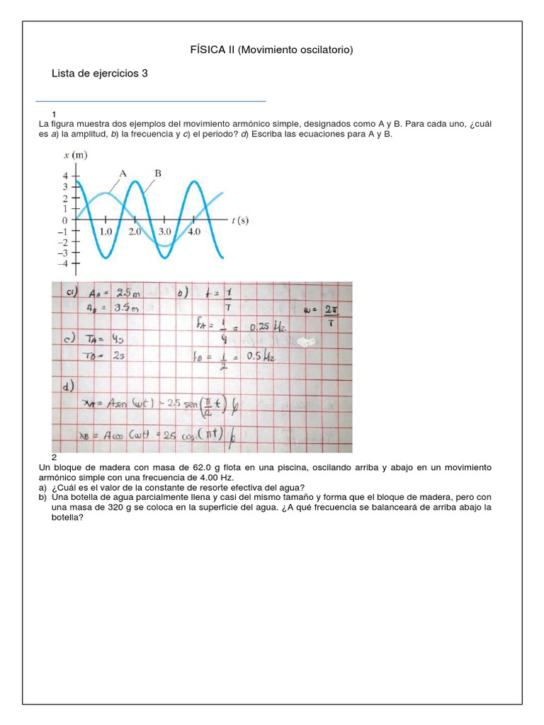 Lista de Ejercicios 3 (F2) 22........ | PDF