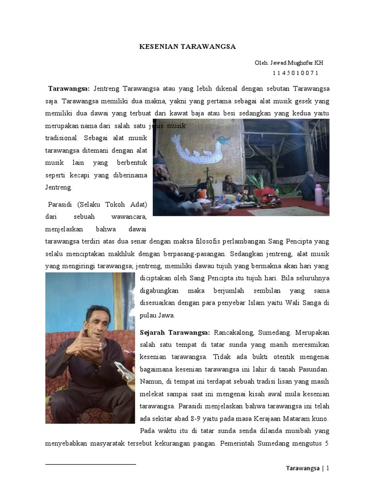 Sejarah dan Makna Kesenian Tarawangsa | PDF