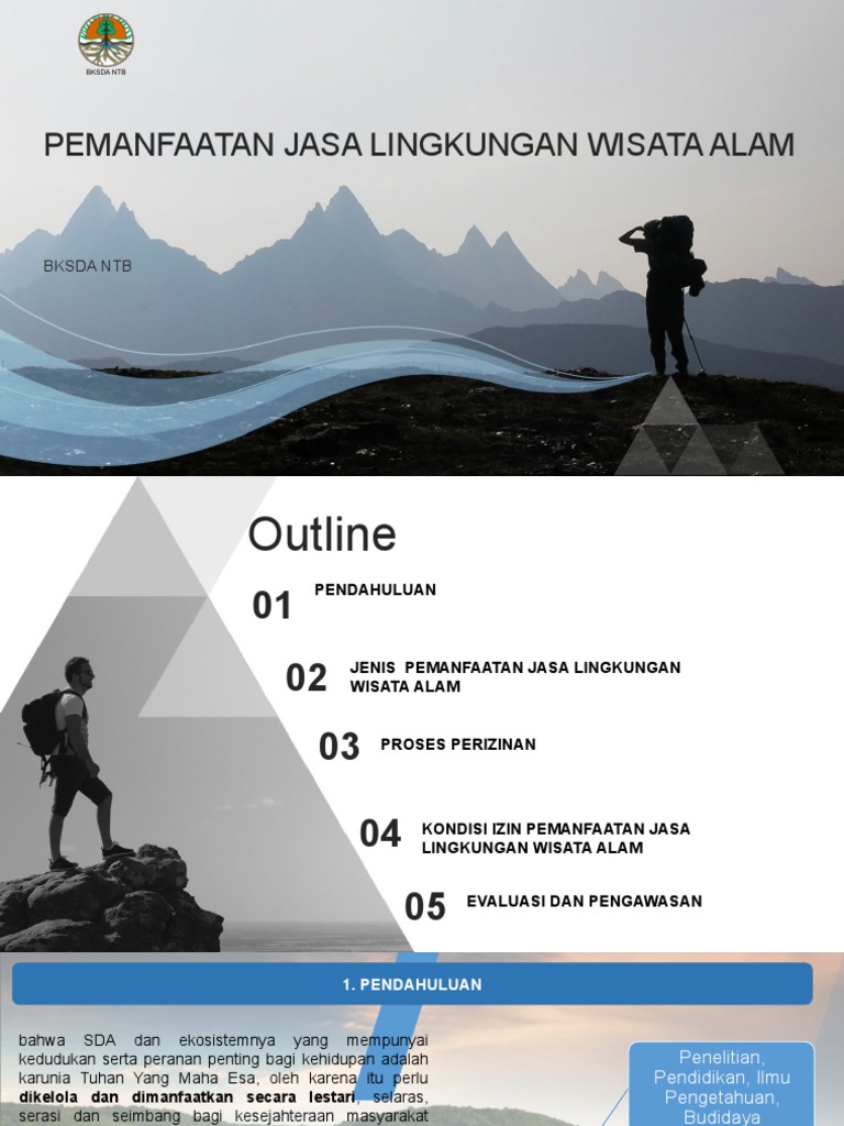 Pemanfaatan Jasa Lingkungan Wisata Alam | PDF