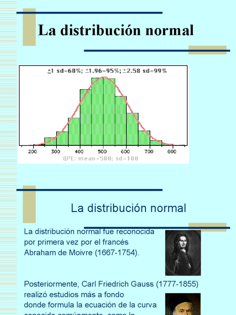 Distribucion Normal | PDF | Distribución normal | Desviación Estándar
