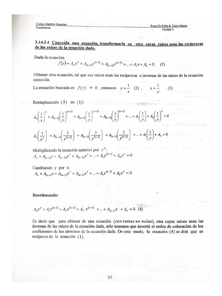 Curso Algebra Superior | PDF