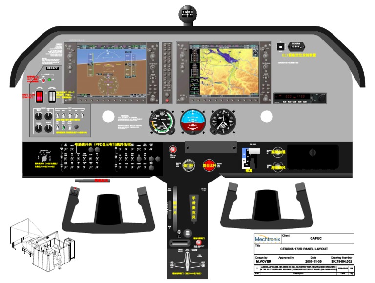 2 C172座舱图 - Garmin Configuration | PDF | Aviation | Aircraft