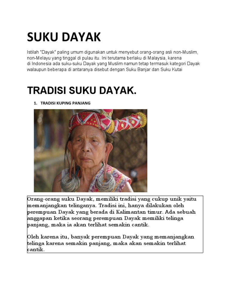 Suku Dayak | PDF