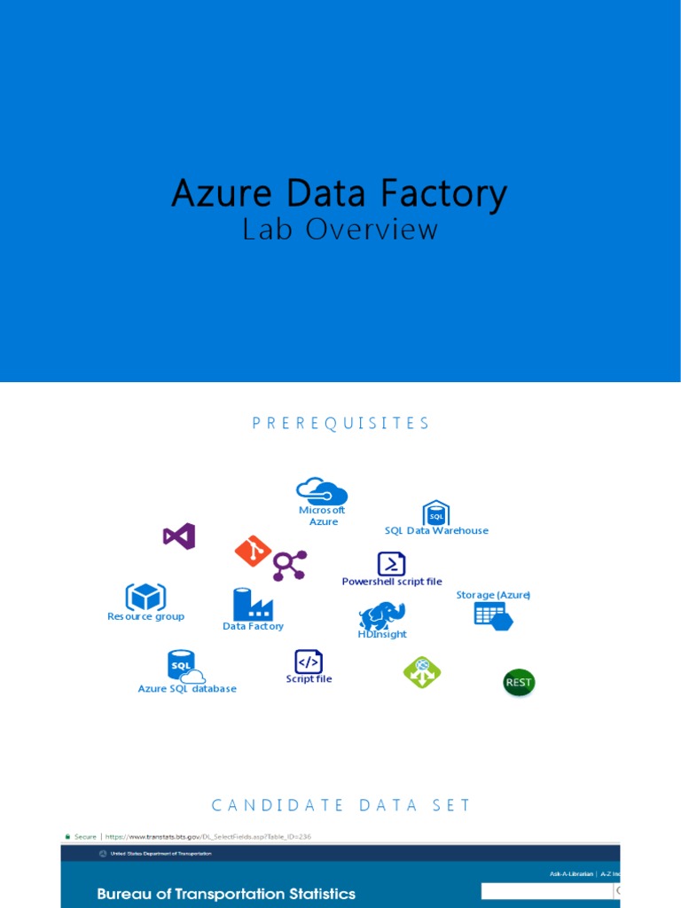 Azure Data Factory Lab Guide | PDF | Microsoft Azure | Cloud Computing