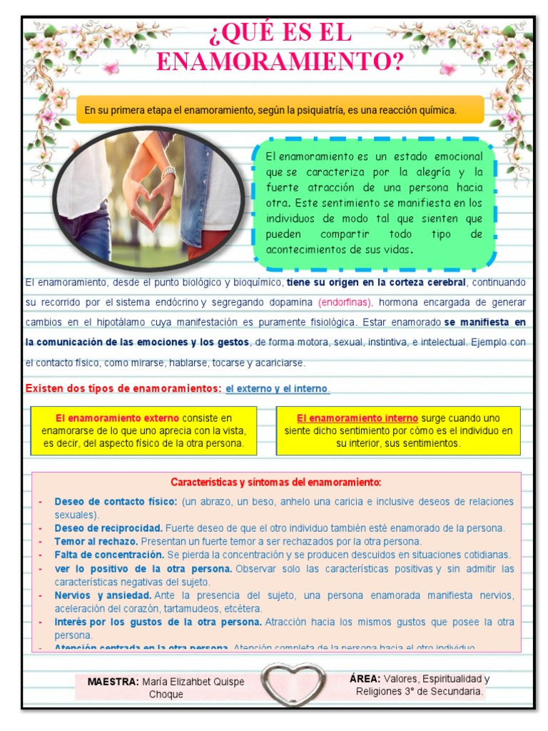 Síntomas y Tipos de Enamoramiento | PDF | Amor | Temor