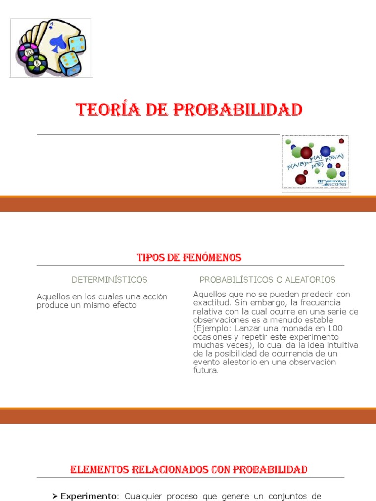 Elementos Basicos de Probabilidad | PDF | Teoría de probabilidad | Probabilidad