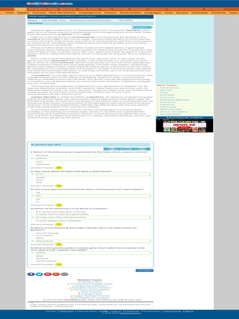 Heredity | PDF | Genetics | Heredity