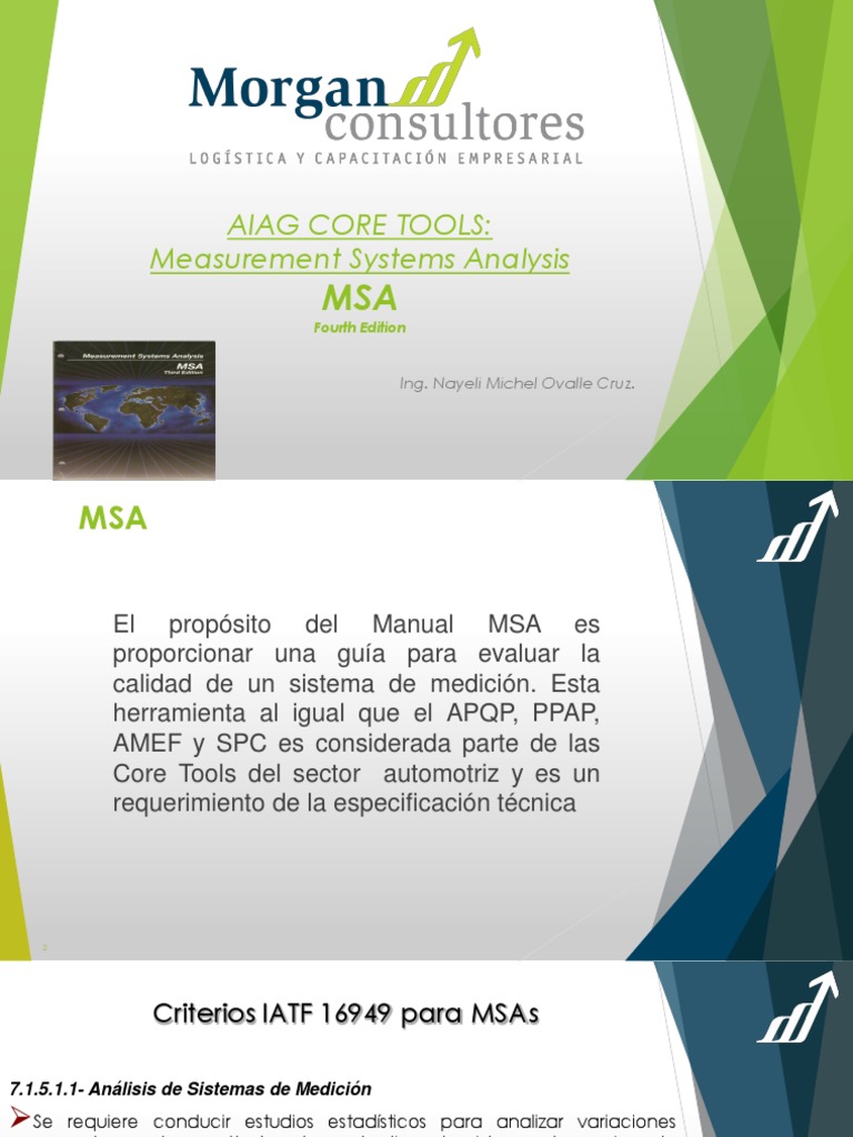 Core Tools Msa y SPC | PDF | Medición | Estadísticas