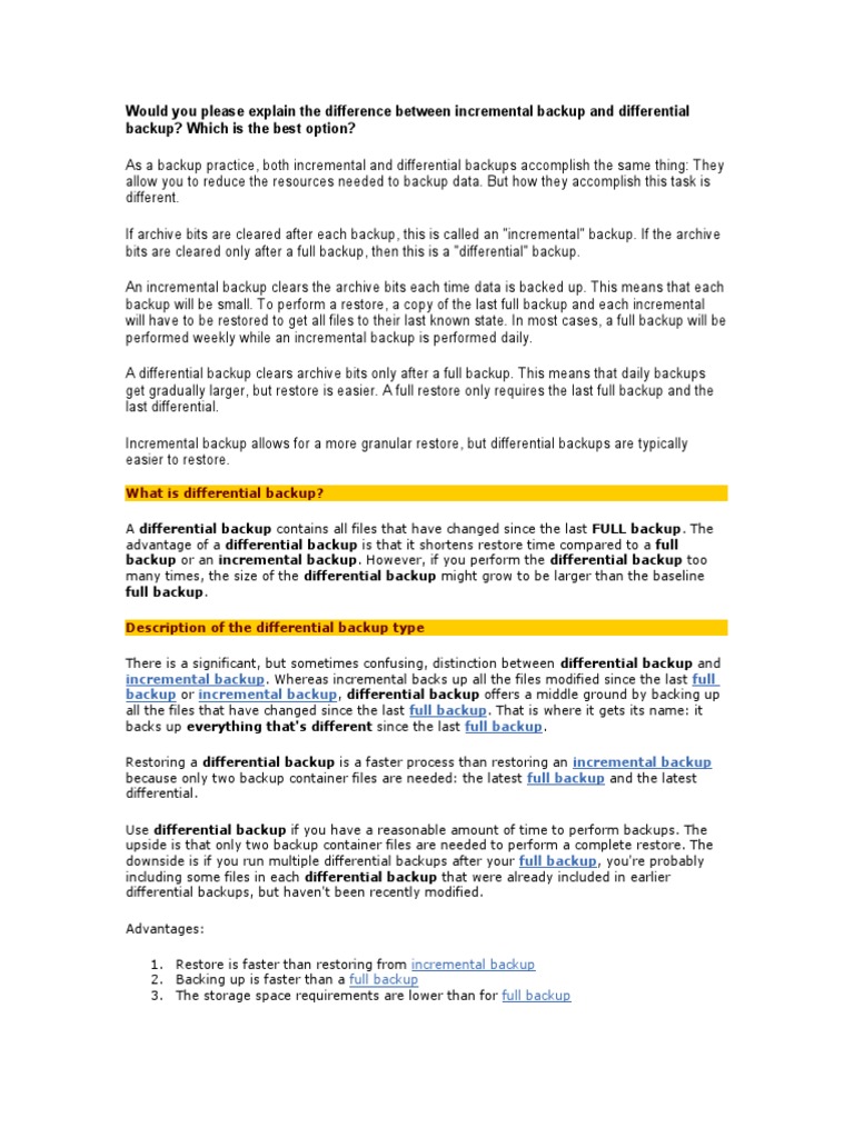 Tipos Backup | PDF | Backup | Computer File