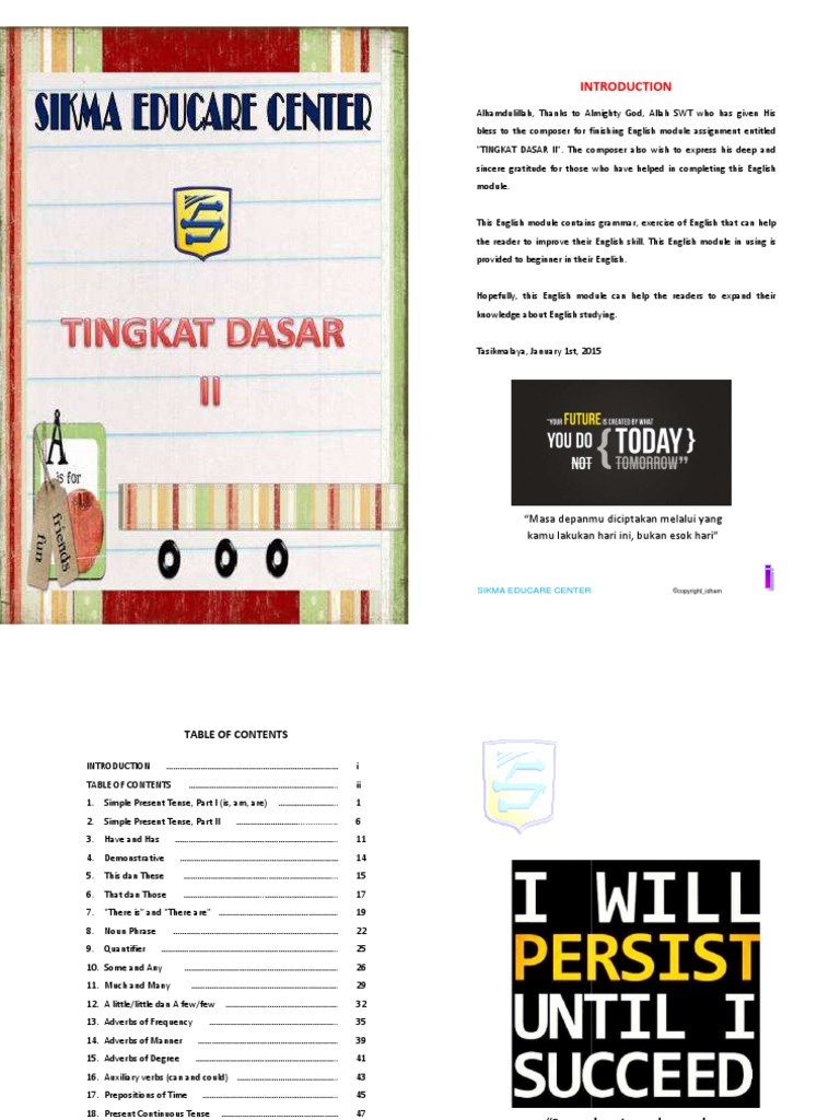 Sikma Educare Center Copyright Idham Sik | PDF | Noun | Grammar