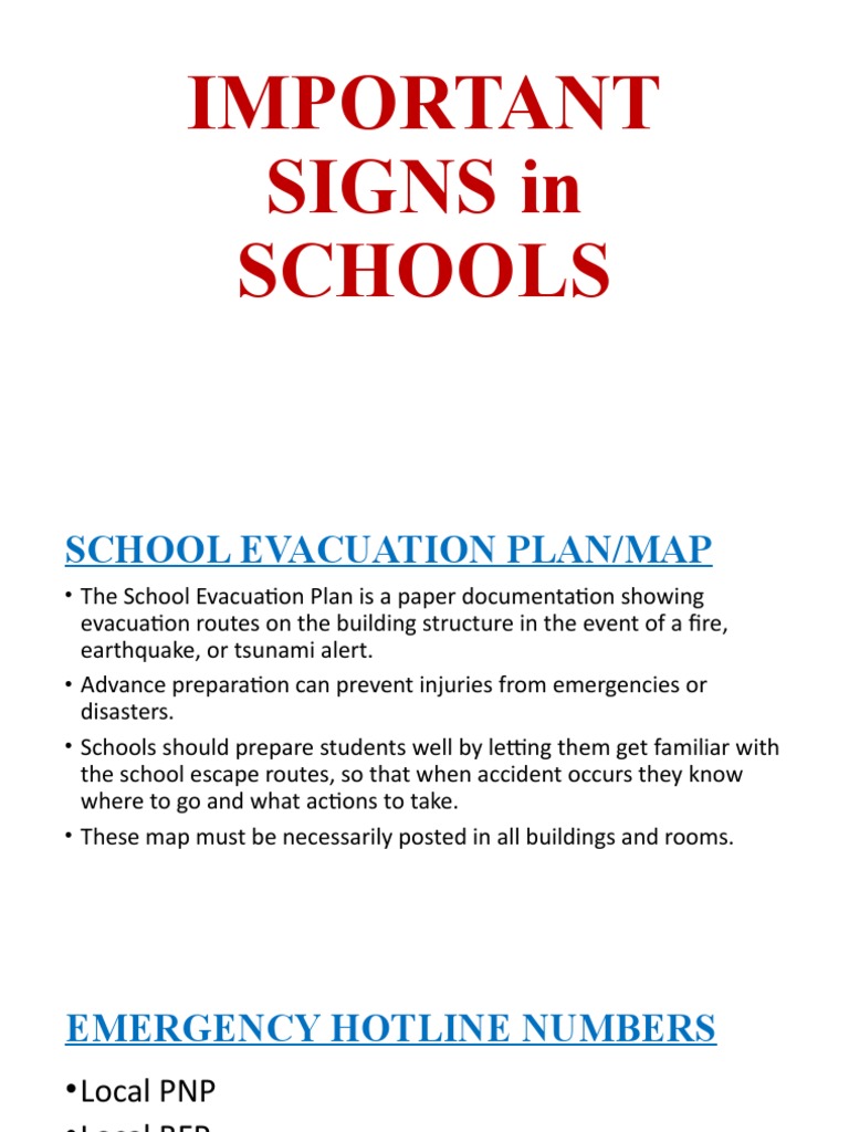 IMPORTANT SIGNS in SCHOOLS | PDF | Business