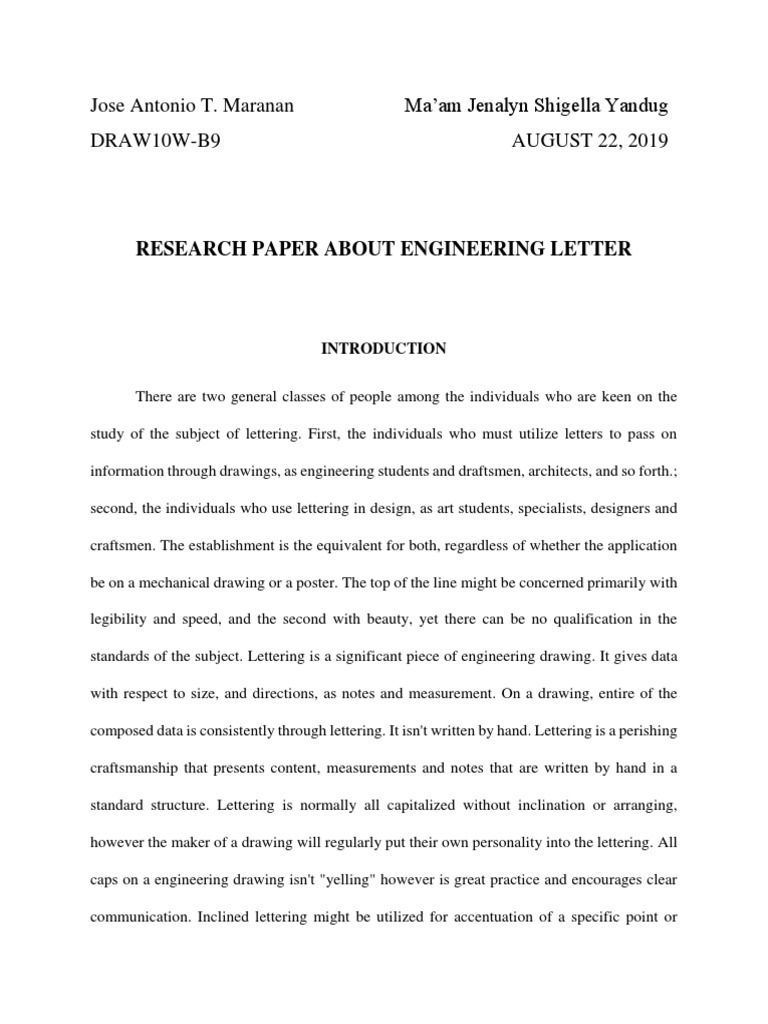 Understanding Engineering Lettering | PDF | Drawing | Technical Drawing