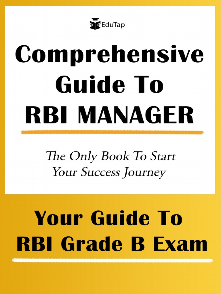 RBI Grade B Guide Book Updated | PDF | Reserve Bank Of India | Banks