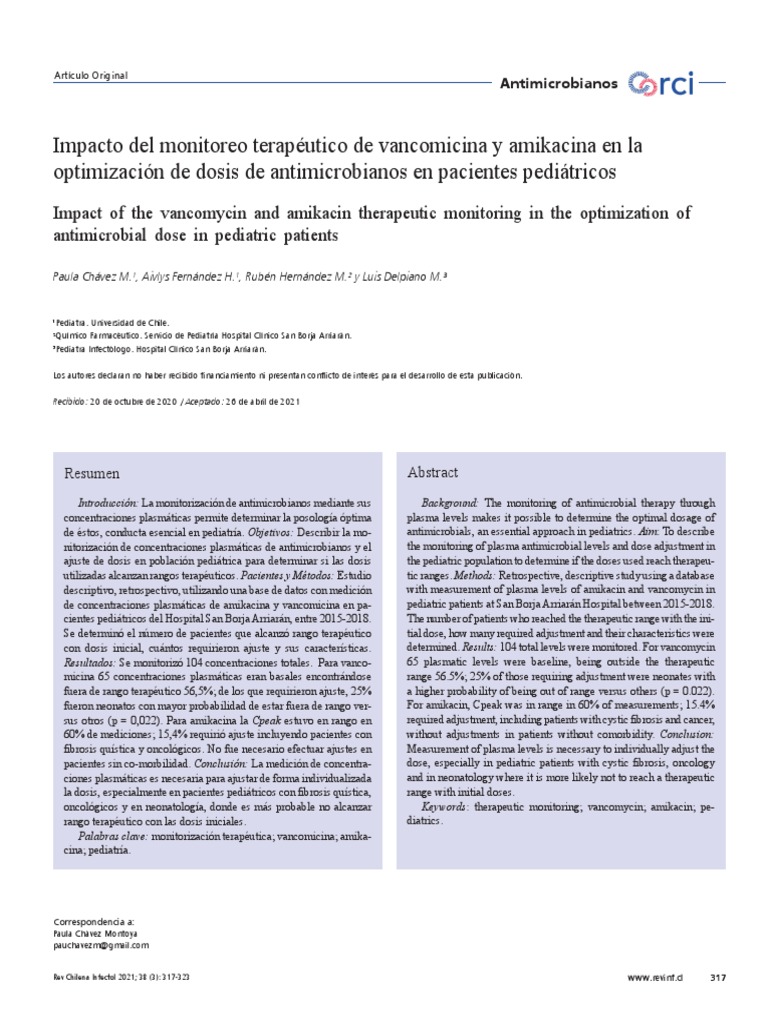 Vanco y Amika | PDF | Medicamentos con receta | Farmacología