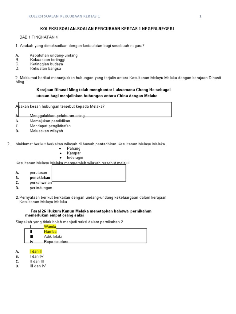 Objektif Percubaaan Word | PDF