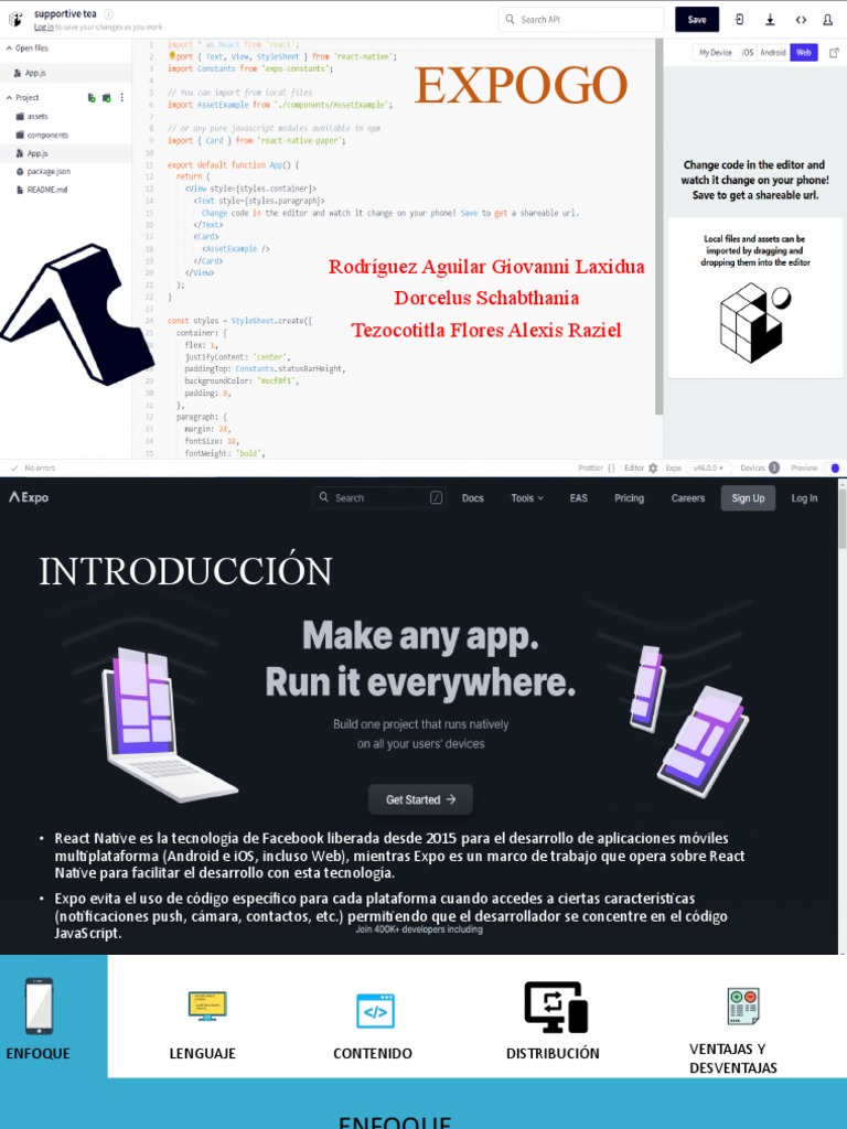 EXPOGO | PDF | Software de la aplicacion | Android (sistema operativo)