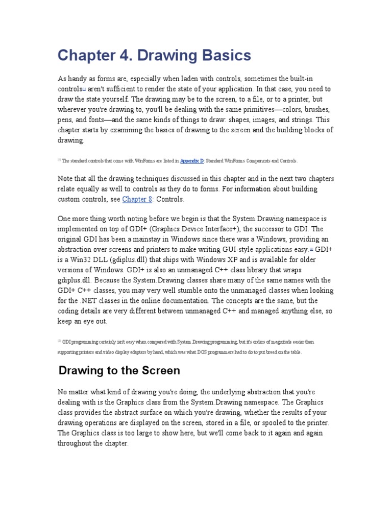 Chapter 4 Drawing Basics | PDF | File Format | Rgb Color Model