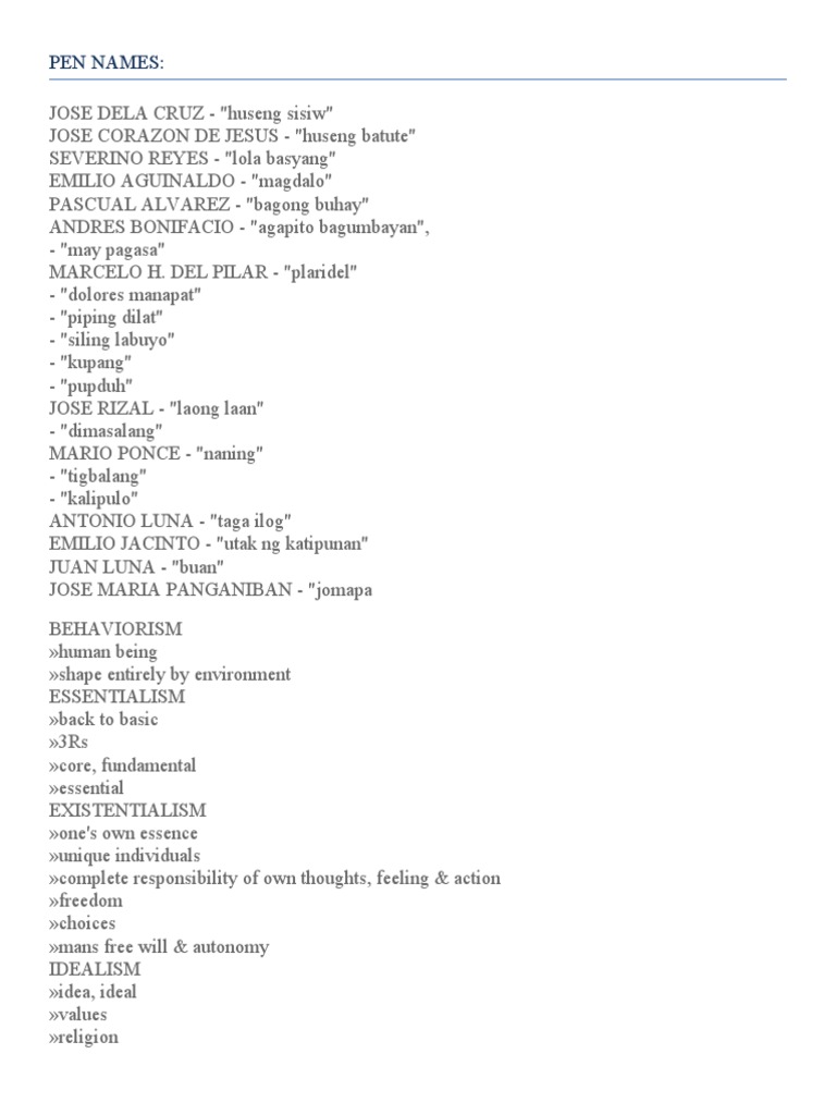 Pen Names | PDF | Id | Cognitive Development