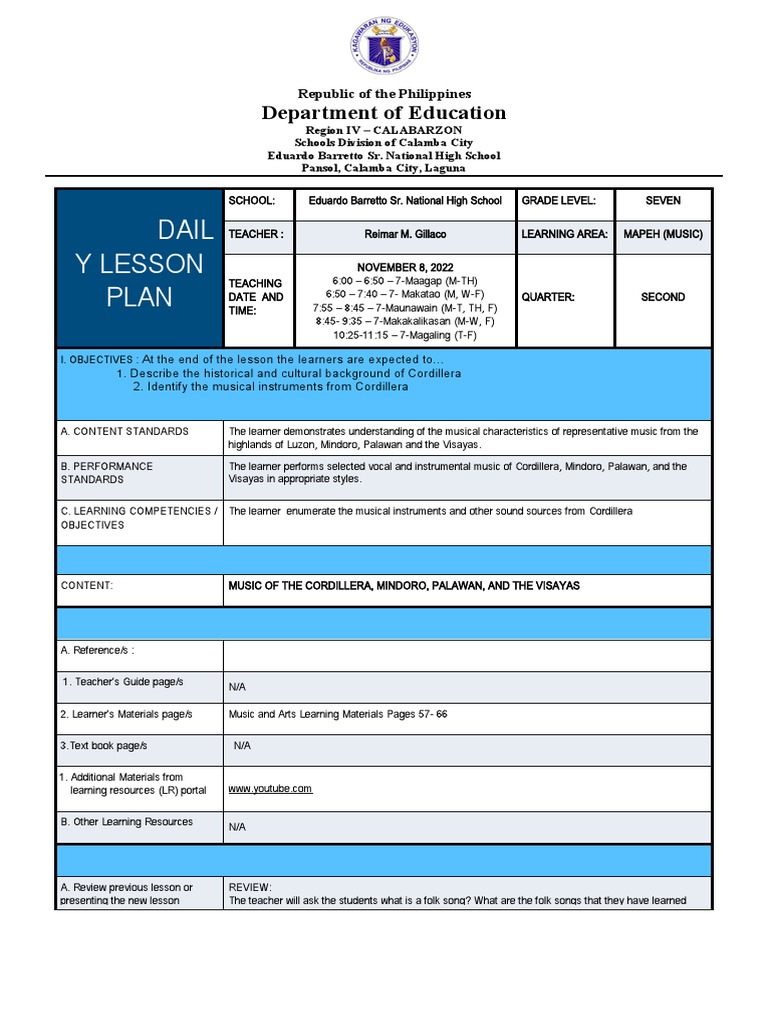 Q2 Music DLP Nov.8 | PDF | Behavior Modification | Cognition