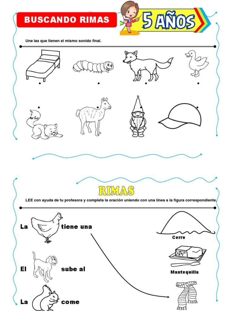 Buscando-Rimas-para-Niños-de-5-Años | PDF