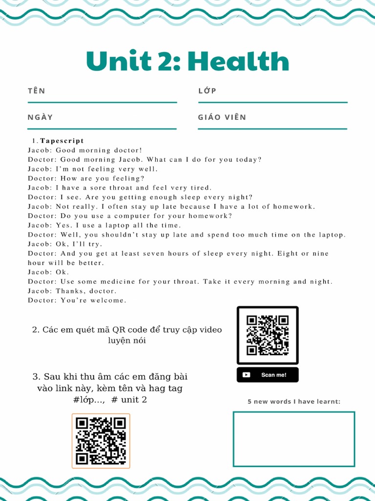 Project - Unit 2 Health | PDF