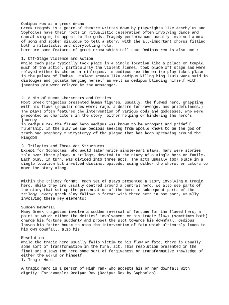 Greek Tragedy | PDF | Greek Tragedy | Tragedy