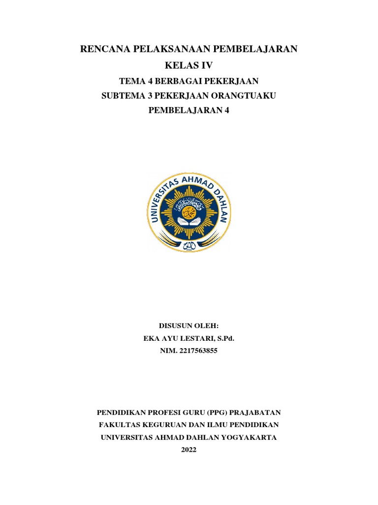 RPP - Bahan Ajar - LKPD - Media - Instrumen - Eka Ayu Lestari | PDF