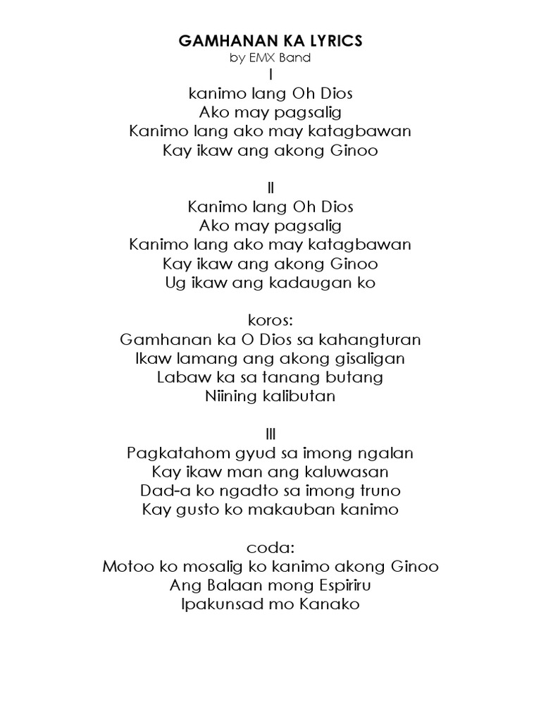 Song Lyrics | PDF