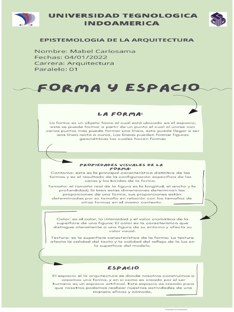 Infografia Forma y Espacio | PDF