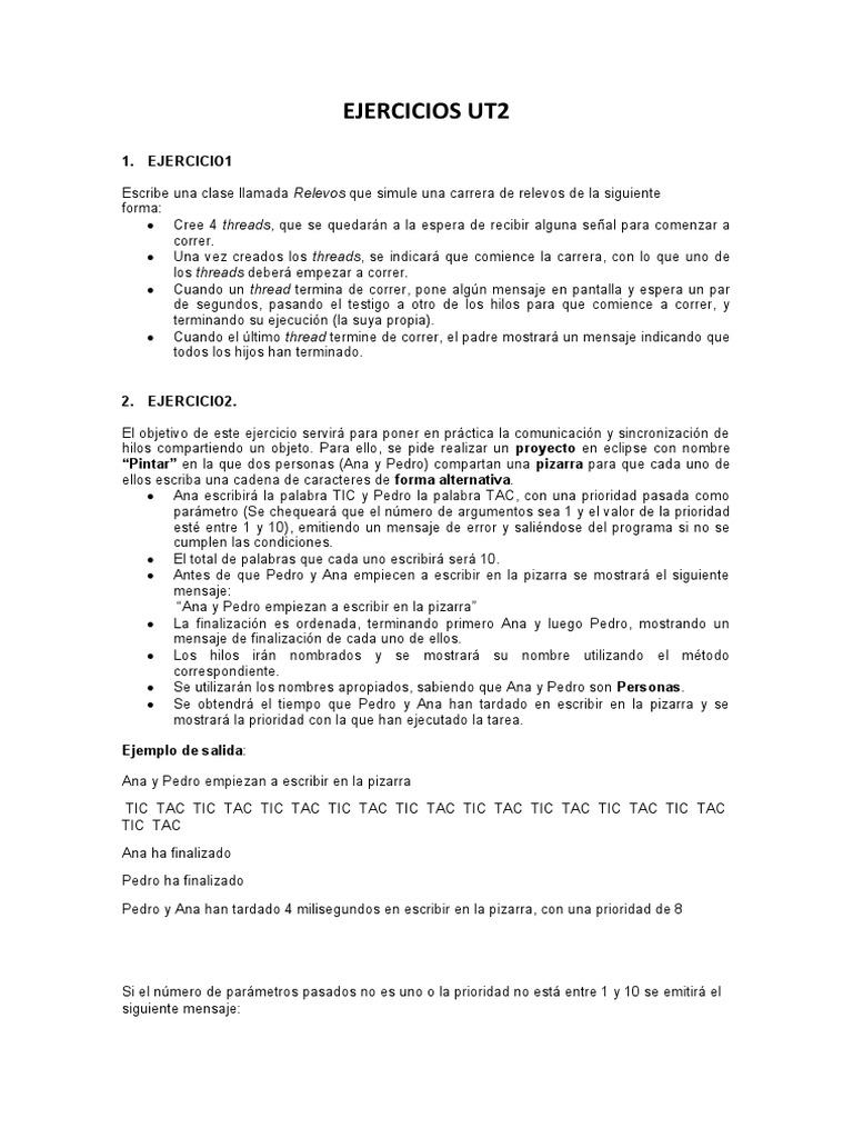 Actividades UT2 | PDF | Edad de información | Programación de computadoras