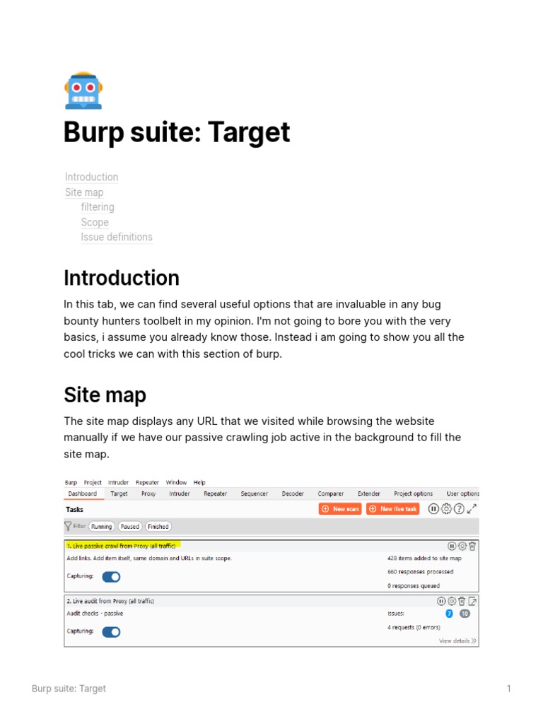 02 Burp Suite Target | PDF | Proxy Server | Computer Science 02 Burp Suite Target | PDF | Proxy Server | Computer Science