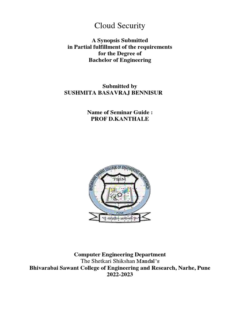 Sushmita Updated | PDF | Cloud Computing | Security Sushmita Updated | PDF | Cloud Computing | Security