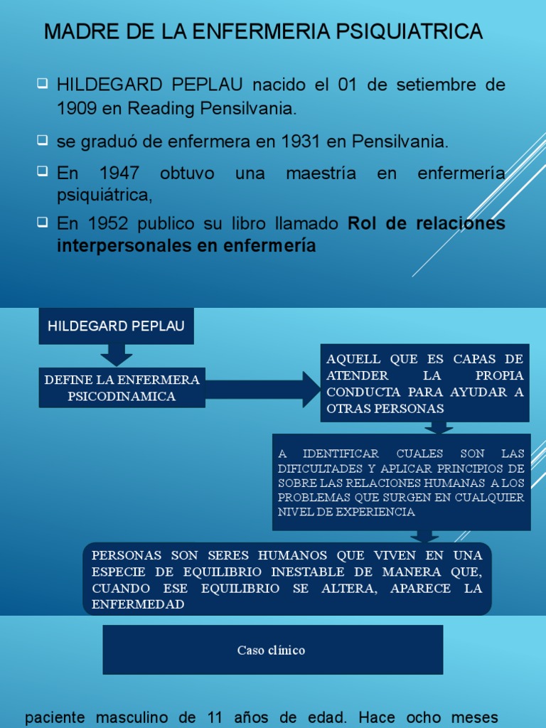 Hildegard Peplau y la Enfermería Psiquiátrica | PDF