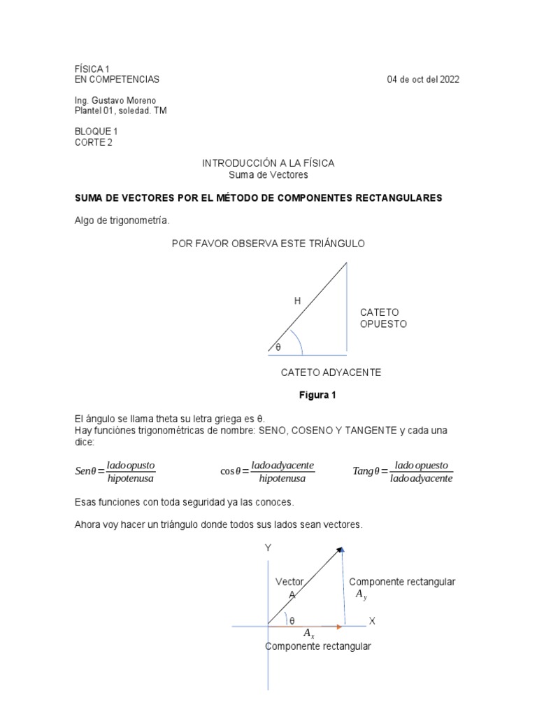 Suma Método Componentes | PDF | Vector Euclidiano | Funciones ...