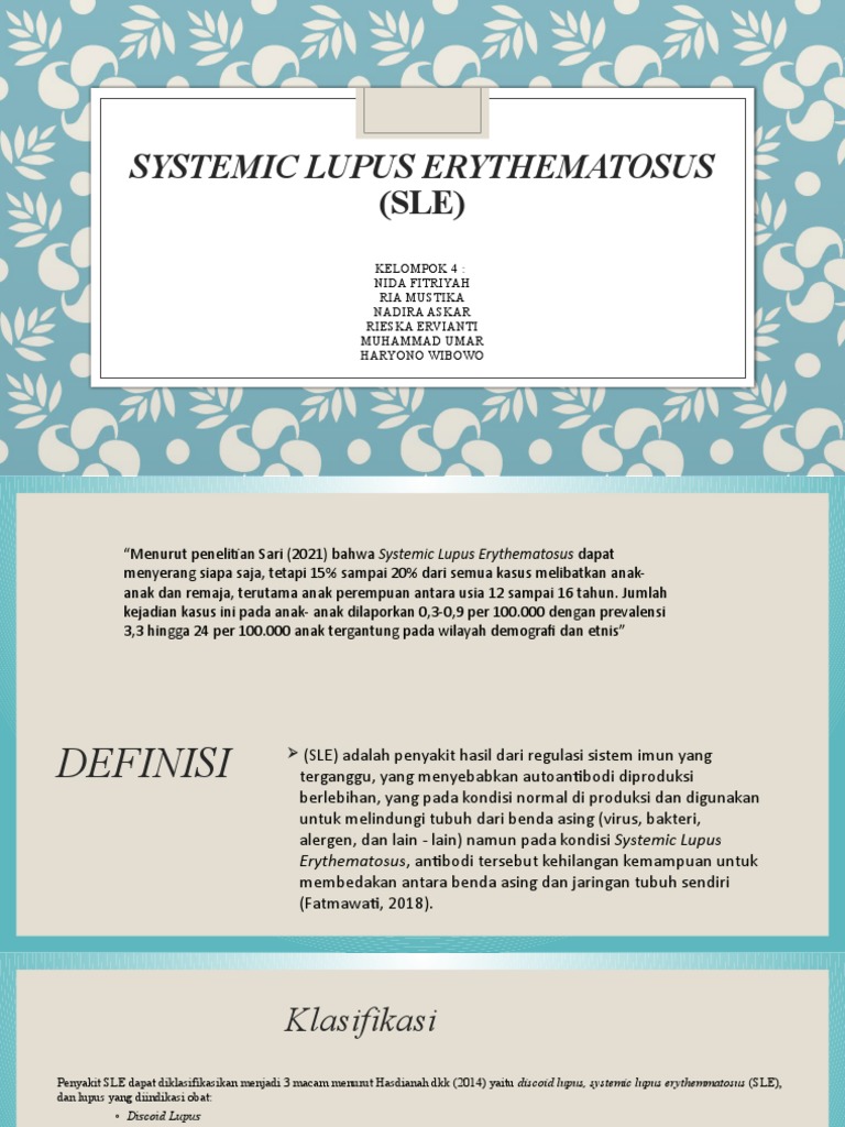 Systemic Lupus Erythematosus (SLE) KEL 4 | PDF