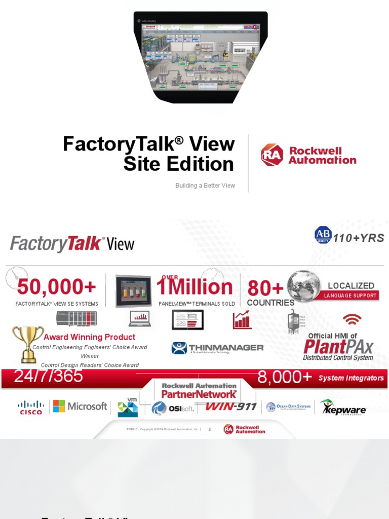 FactoryTalk View SE and ViewPoint Software Customer Presentation | PDF | Mobile App | Graphical ...