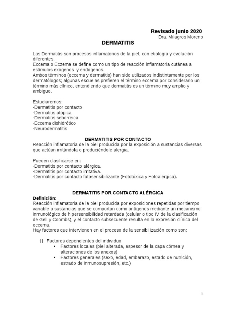 Dermatitis - Dermatologia | PDF | Alergia | Asma