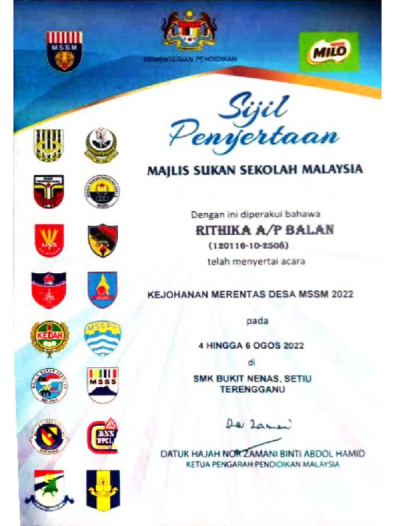 Sijil Peringkat Kebangsaan | PDF