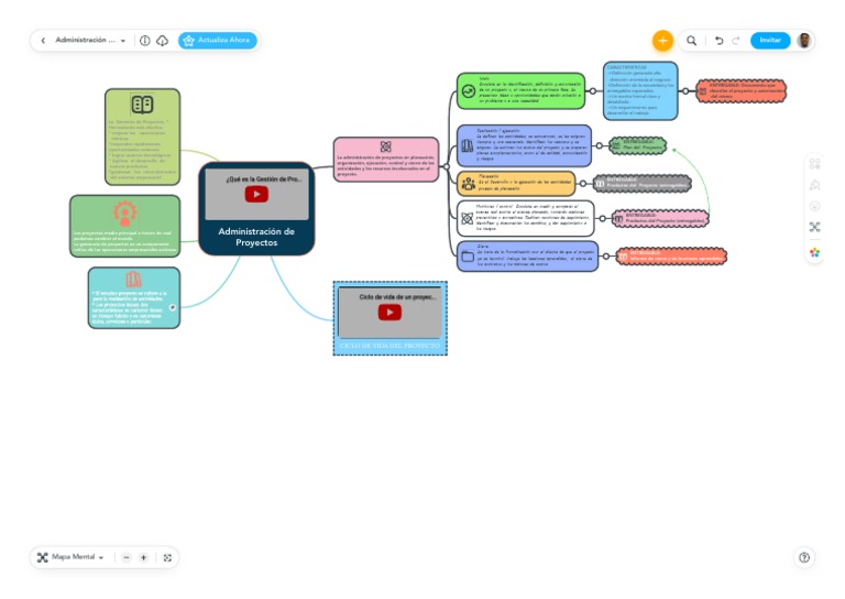 S1 - T1 Mapa Mental Sobre Las Características de La Administración de Proyectos | PDF | Gestión ...