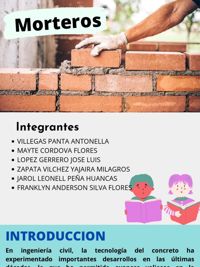 Morteros: Composición, tipos y usos de los morteros de cemento | PDF | Mortero (Albañilería ...