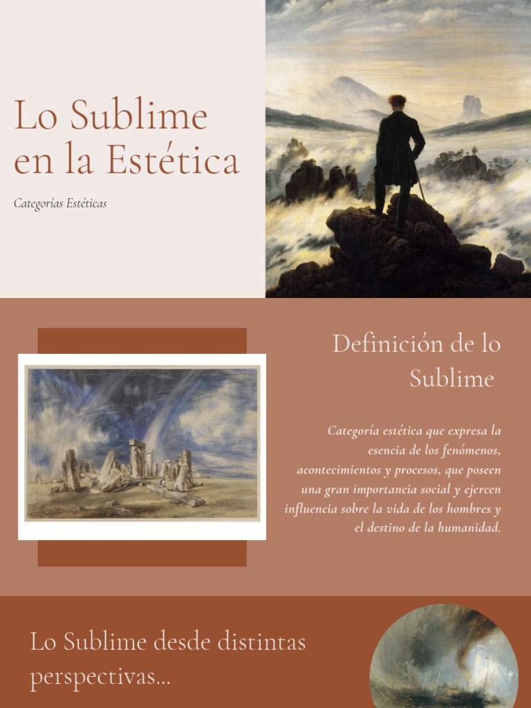 Definición y Categorías de lo Sublime | PDF | Filosofía