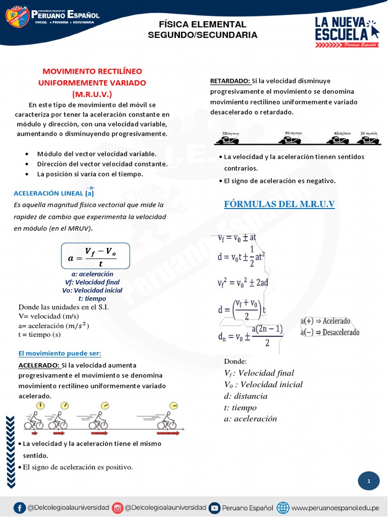 Hgfds 5 | PDF | Aceleración | Velocidad