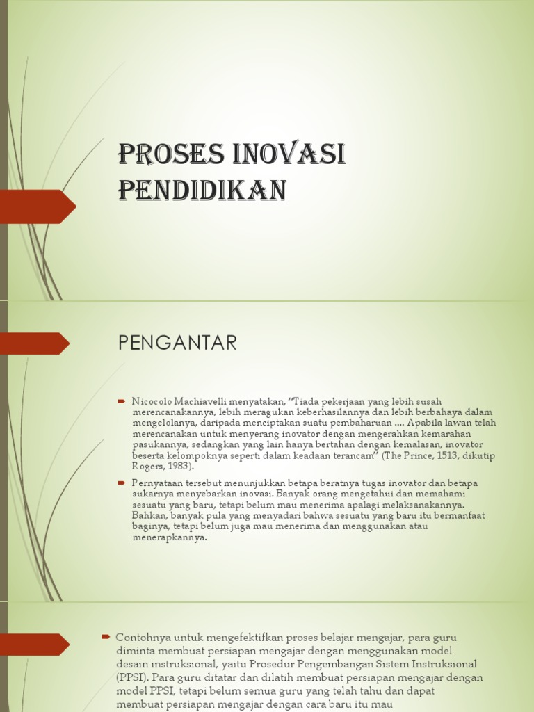 Difusi Inovasi dalam Pendidikan | PDF