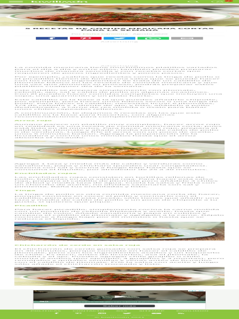 Las Mejores Recetas - Kiwilimon | PDF | Cocina mexicana | Sopa de pollo