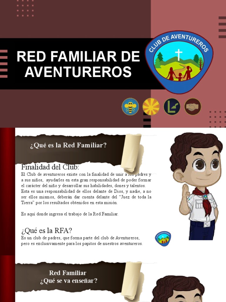 Red Familiar de Aventureros: Guía y Objetivos | PDF
