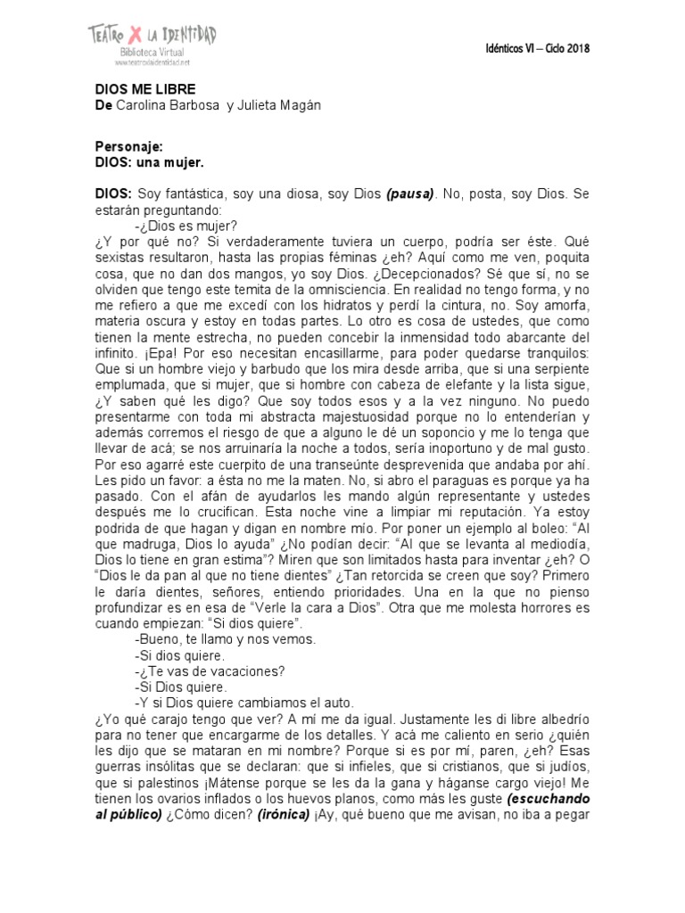Dios Me Libre | PDF