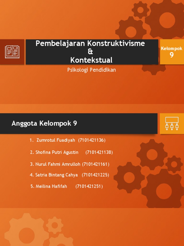Pembelajaran Konstruktivisme Dan Kontekstual KLMPK 9 | PDF
