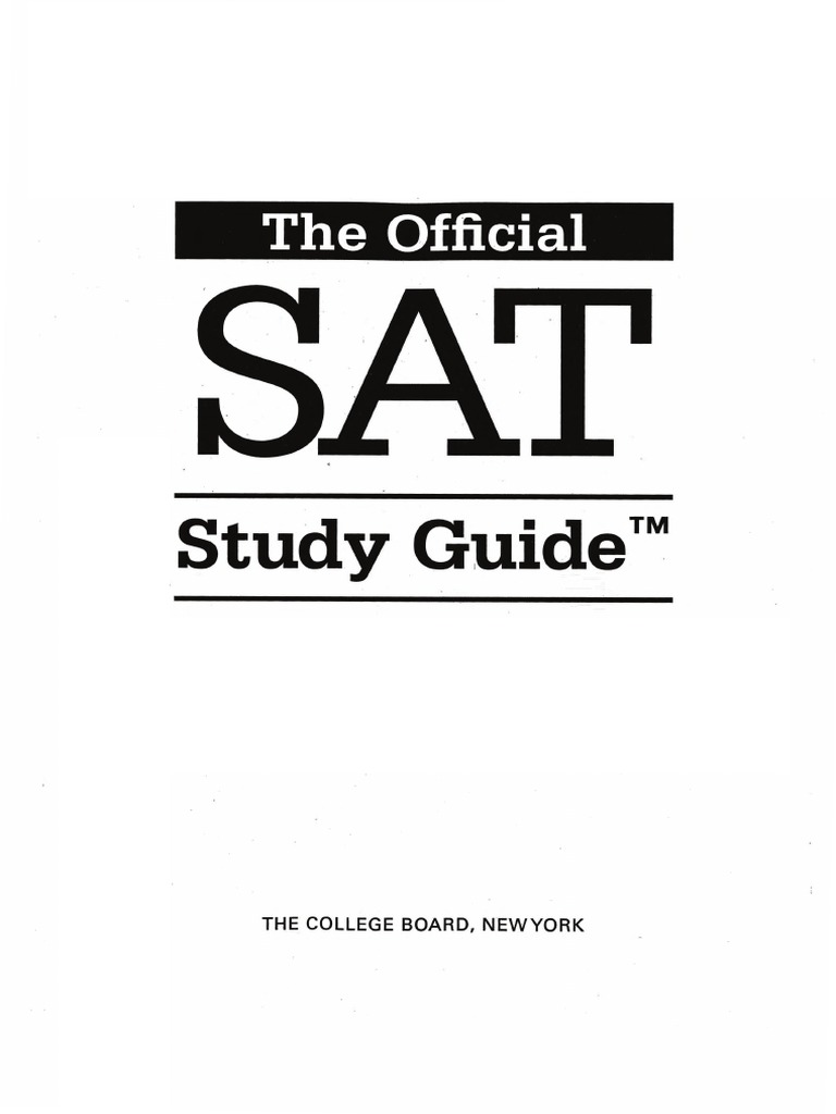 1the Official Sat Study Guide 2016 | PDF
